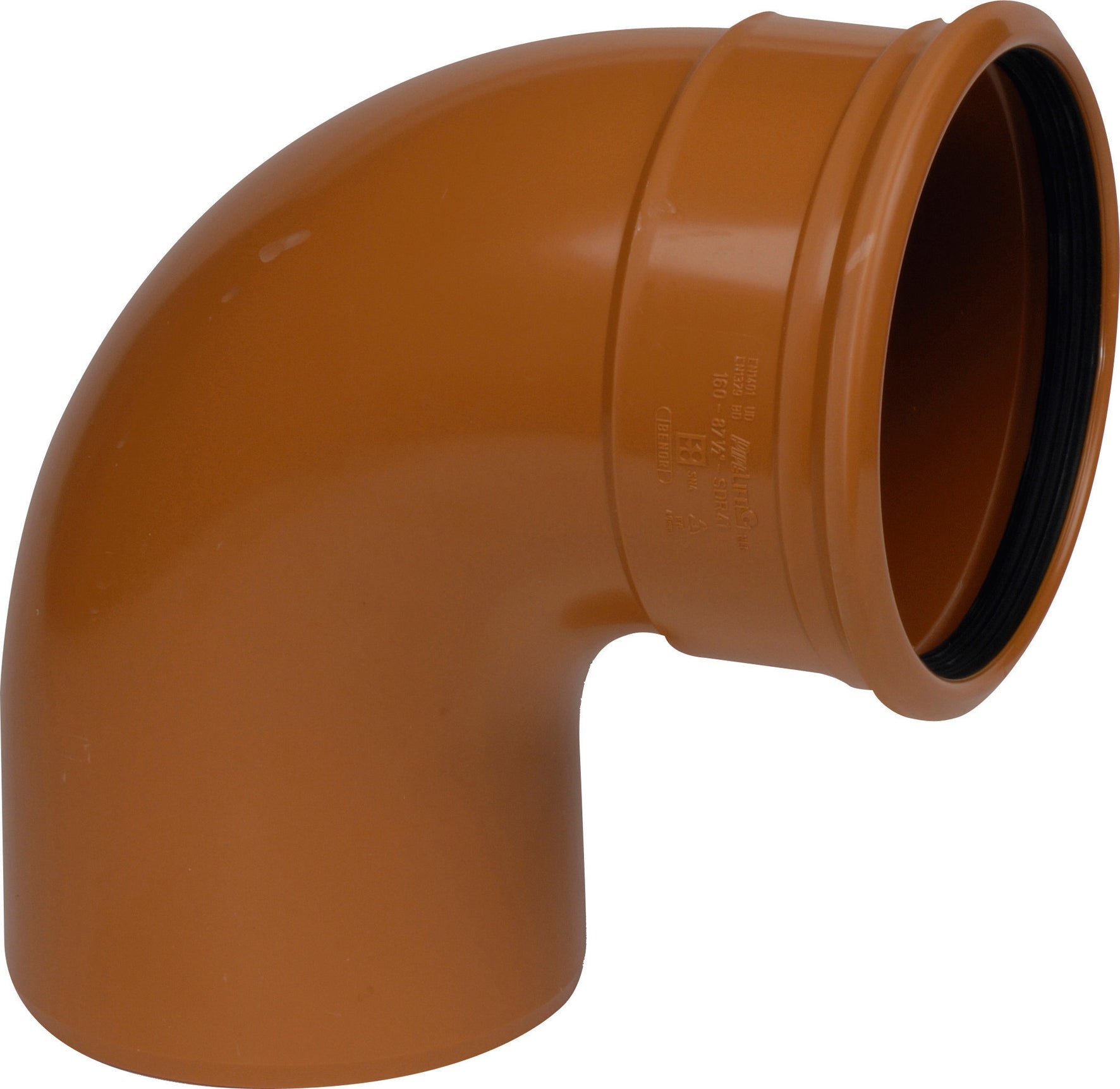 160mm Underground 90deg Single Socket Bend