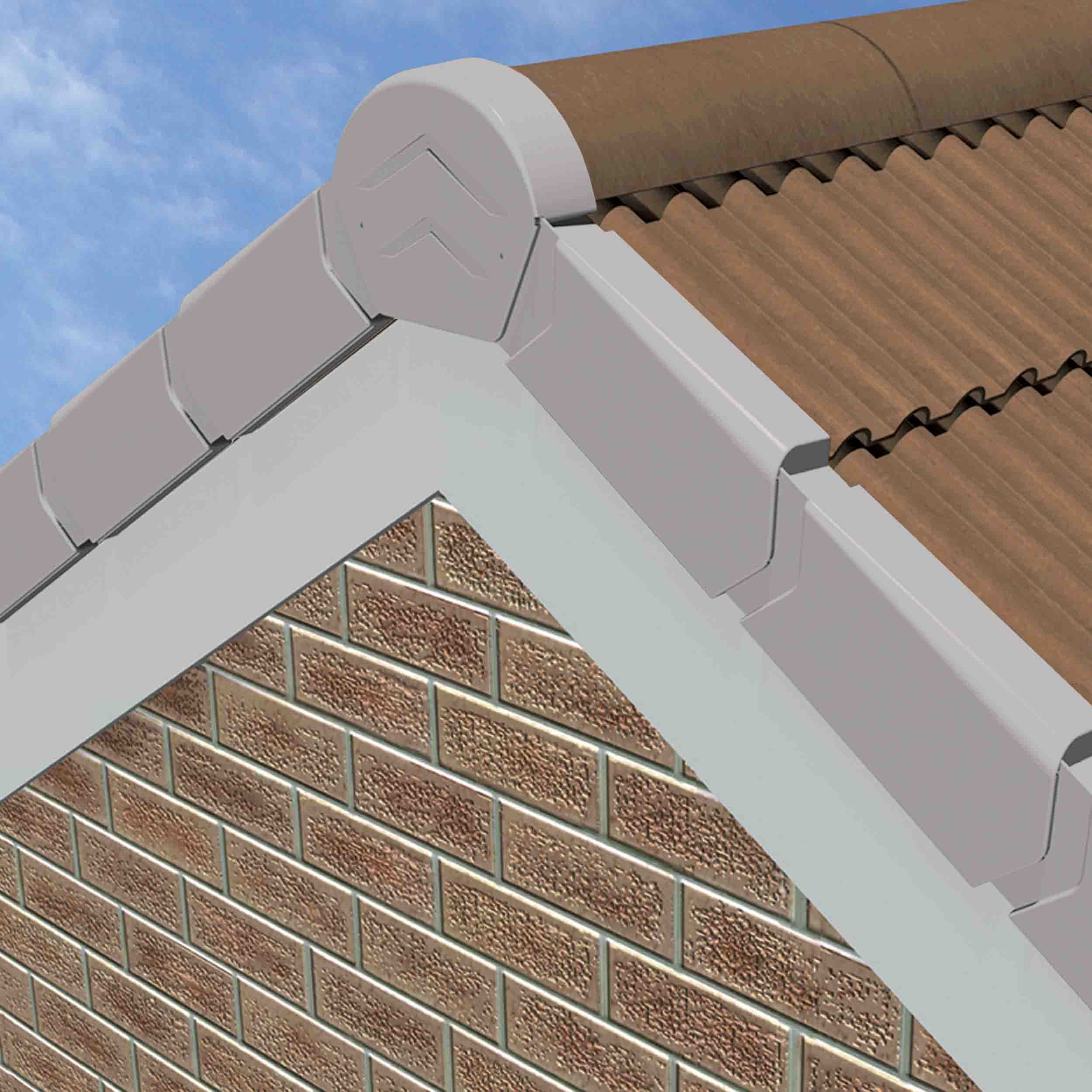 Manthorpe SmartVerge uPVC Dry Verge System - White