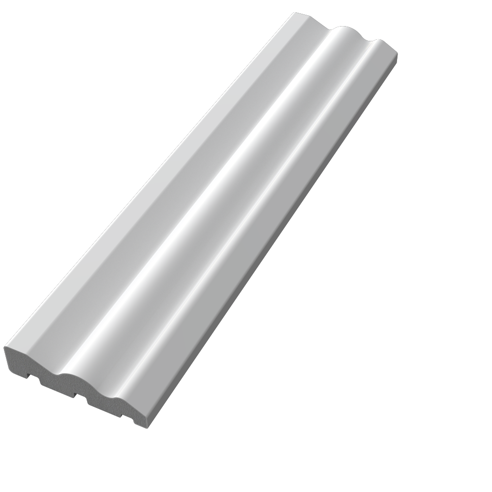 70mm x 2.65Mtr Ogee Architrave - White