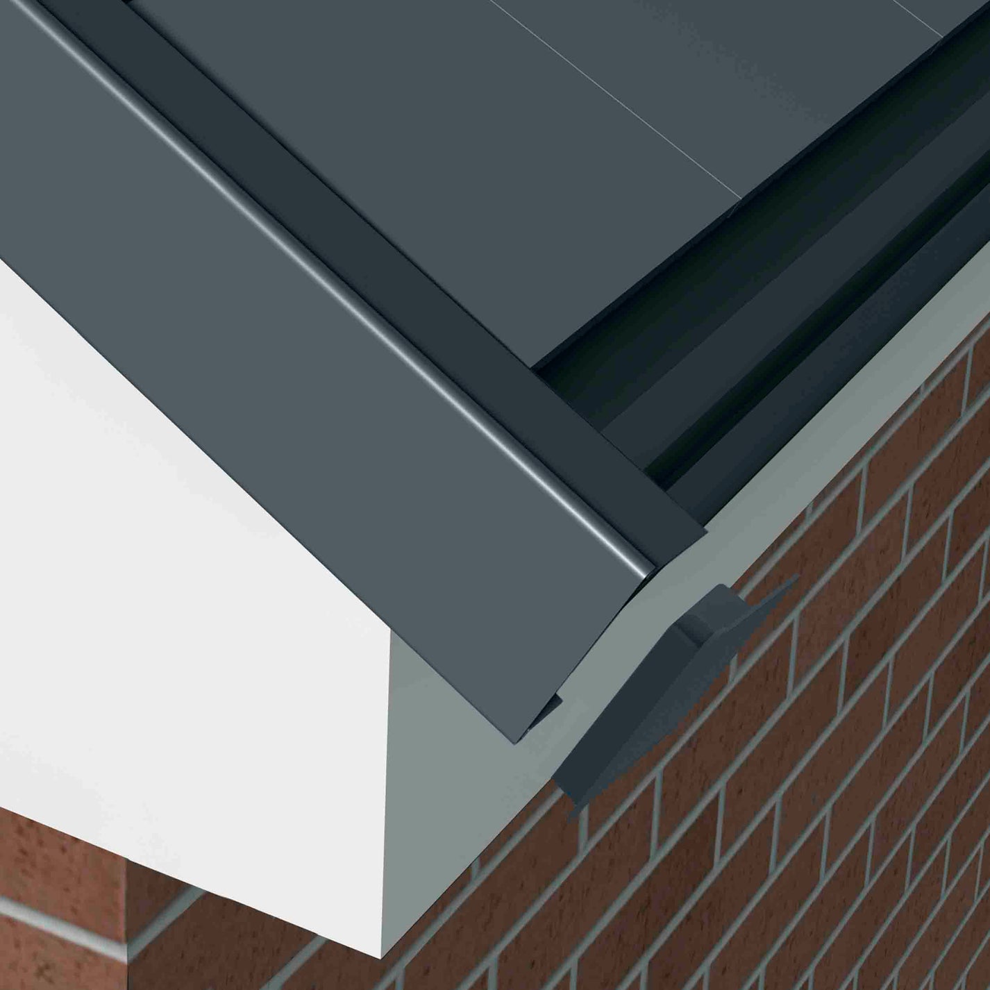 Manthorpe Linear Verge uPVC Dry Verge System - Grey
