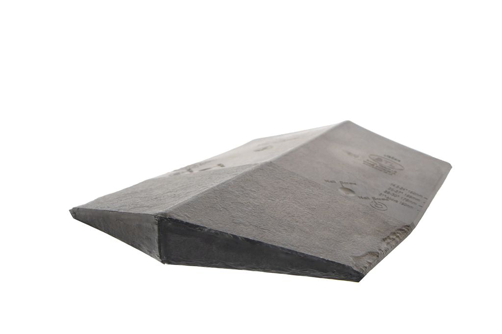 Britmet Liteslate Lightweight 135deg Hip End Cap - Slate Grey