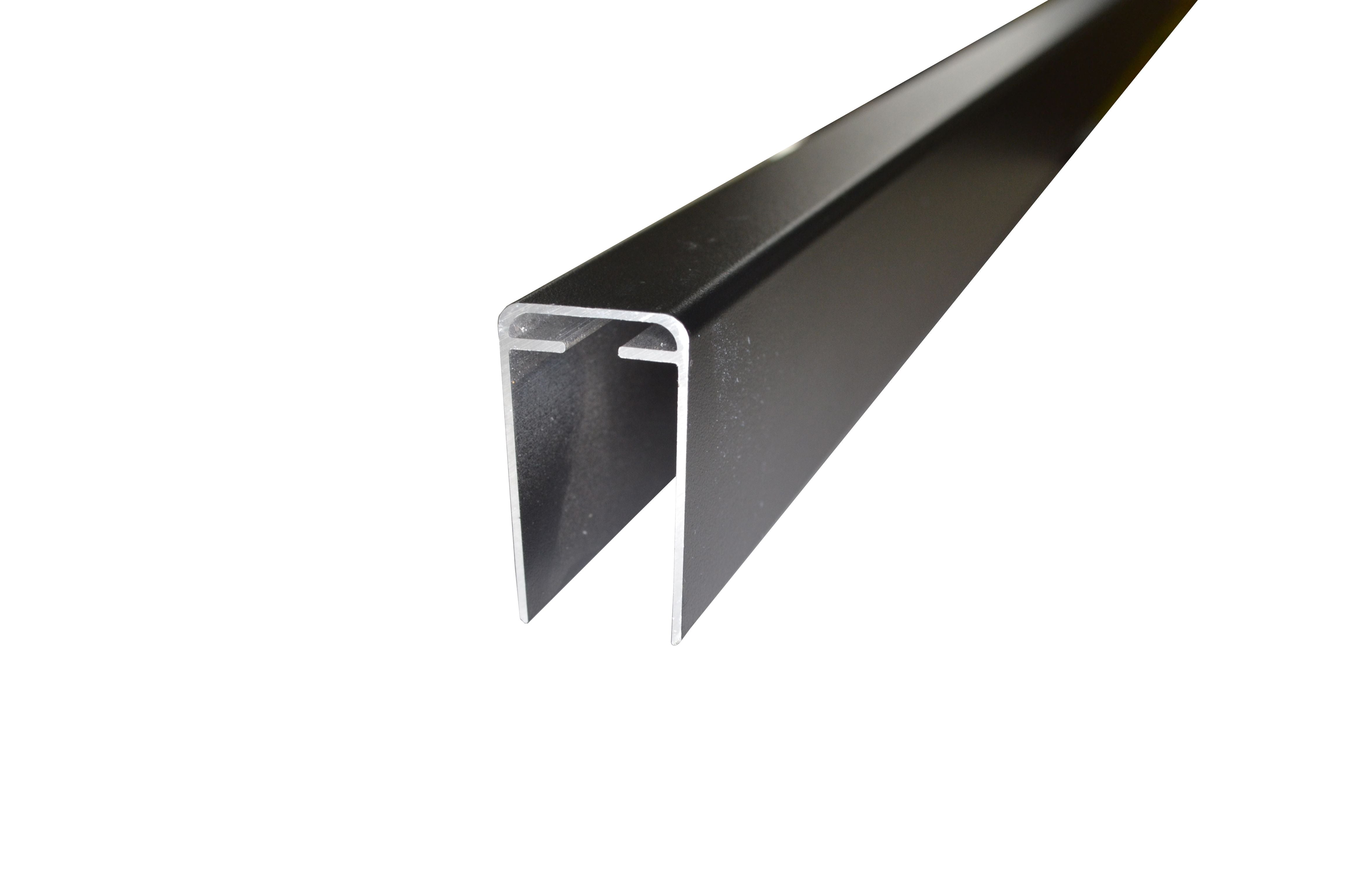 Ronjack 1.79Mtr Aluminium Fence Top Rail - Black