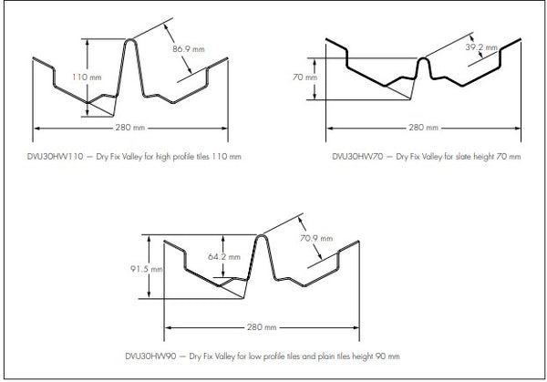 Universal Fix Dry Valley Trough - 3mtr