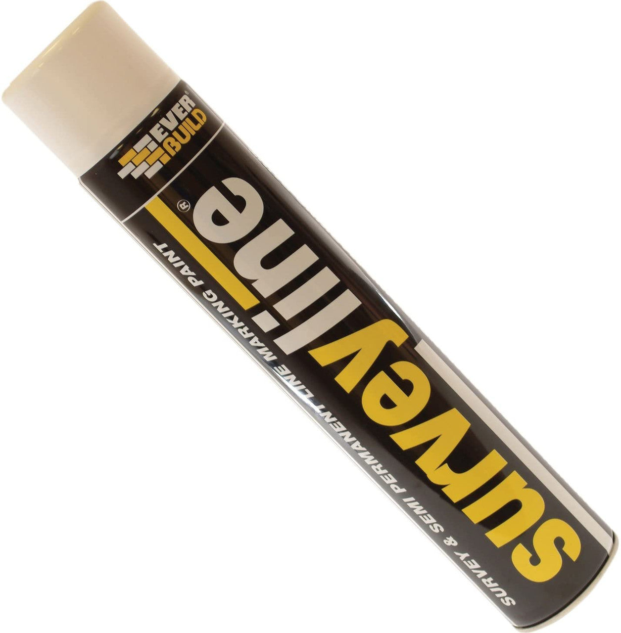 Everbuild Surveyline White 700ml - semi-permanent line marking paint